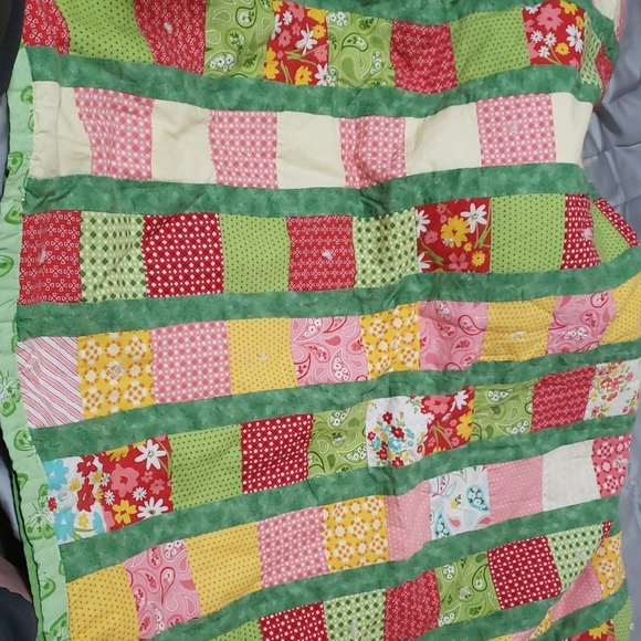homemade | Bedding | Vibrant Patchwork Quilt | Poshmark